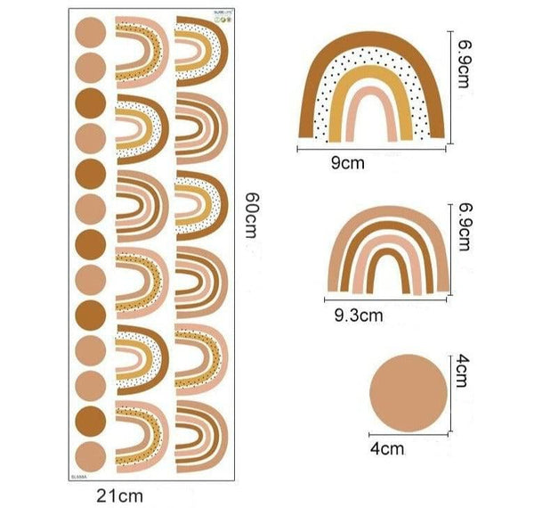 Stickers muraux arc en ciel – Mon alpaga